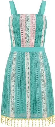 Trussardi Kurzes Kleid mit breiten Tr&auml;gern - - Dresses - Damen - Mehrfarbig - S