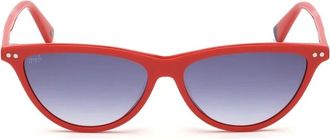 Web Eyewear Femme, Accessoires, Rouge, Taille: ONE Size Lunettes de soleil en ac&eacute;tate