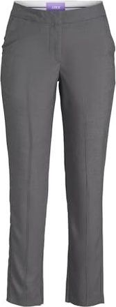 Jack & Jones Jxellis Reg Tap MW Pantalon TLR Noos, Gris foncé mélangé, L Femme