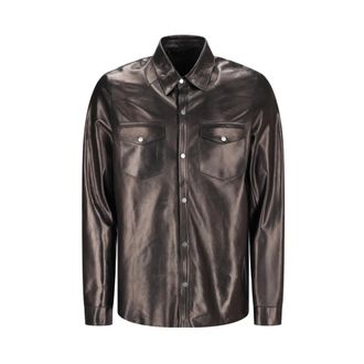 Salvatore Santoro Stilvolle Lederjacke f&uuml;r M&auml;nner - - Jackets - Herren - Schwarzk - L