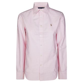 Polo Ralph Lauren Femme, Blouses et Chemises, Rose, Taille: 34 FR Camicia Slim Fit Oxford