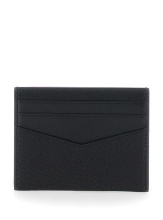 Givenchy Mens Card Holder V Detail Black Leather Calf Accessory