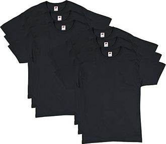 Hanes Essentials Lot de 4 ou 6 T-Shirts à Manches Courtes et col Rond en Coton pour Homme, Taille S