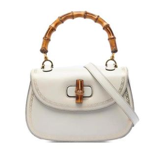 Gucci Pre-owned Bamboo Satchel - Femme - Pre-owned - Blanc - Taille: ONE Size