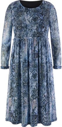 Emilia Lay Kleid Rundhals-Ausschnitt Emilia Lay blau