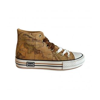 Alviero Martini 1A Classe Beige Print High-Top Sneakers - - Shoes - Damen - Beige - 35 EU