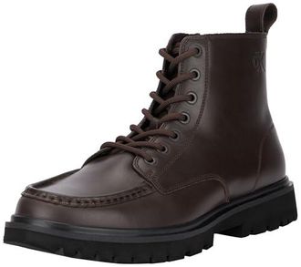 Calvin Klein Jeans EVA BOOT MID LACEUP UNFORM DRESS Bottes Homme, Noir (Dark Brown/Black), 46 EU