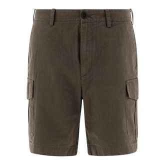 Vince Homme, Shorts, Vert, Taille: W33 Cotton-Linen Cargo Short