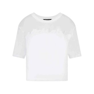 A|X Armani Exchange Basic T-Shirt Kurzarm Wei&szlig; - - Tops - Damen - Wei&szlig; - XS