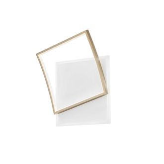 Luce-Ambiente-Design Ayrton Square LED Ceiling Light in Gold Aluminum with CCT Function 42W
