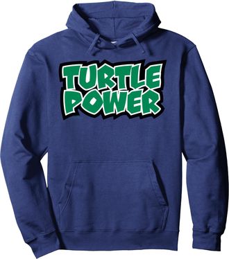 Teenage Mutant Ninja Turtles TMNT Teenage Mutant Ninja Turtles Power-Logo im Retro-Look Pullover Hoodie