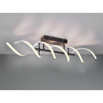 Trio Leuchten Trio Lighting - led Deckenleuchte sequence dimmbar Lichtfarbe einstellbar Silber, Breite 90cm
