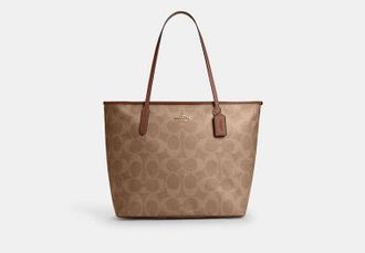 Coach Gro&szlig;e City Tote Aus Maxi-Signature-Canvas