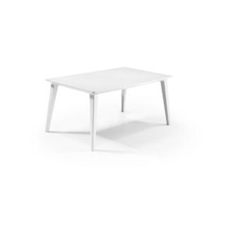 Allibert Allibert - Table de jardin - Rectangulaire - Coloris : blanc - En résine - 6 personnes - lima by keter