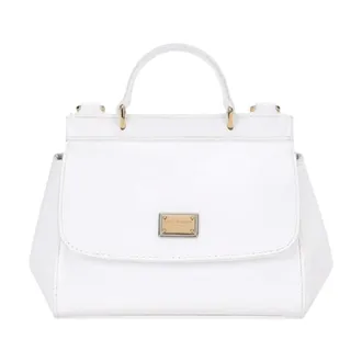 Dolce & Gabbana Homme, Sacs, Blanc, Taille: ONE Size Sac Mini Cuir Verni