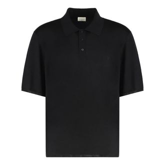 Saint Laurent Cassandre Polo - - Tops - Herren - Schwarzk - L