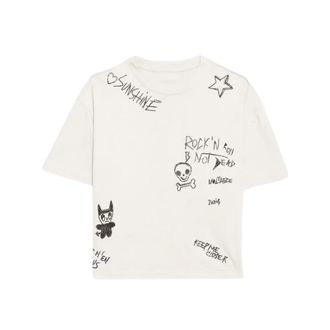 Zadig&Voltaire Strass T-Shirt - - Tops - Damen - Beige - M