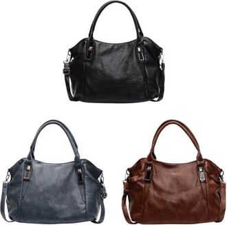 Generic Kexpery Sac Bandouli&egrave;re en PU Cuir Grand Tote Hobo &Eacute;l&eacute;gant &agrave; Poign&eacute;e Haute Sac Femme Mode Voyage Travail Daily Use