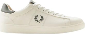 Fred Perry Homme, Chaussures, Blanc, Taille: 41 EU Spencer Baskets