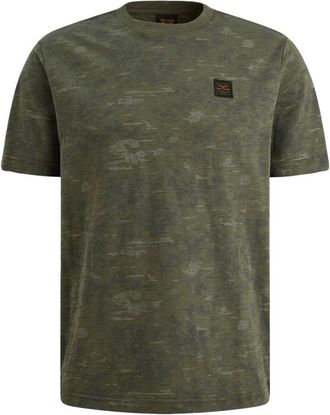 PME Legend T-shirt korte mouw Ptss2603574 - - Tops - Herren - Gr&uuml;n - M