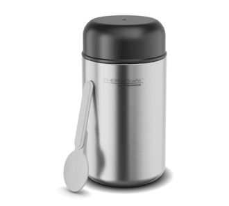 Thermocaf&eacute; by Thermos TC DAILY FOOD JAR stainless steel mat 0,40l, 6h hei&szlig; & 12h kalt, mit L&ouml;ffel, Thermobeh&auml;lter f&uuml;r Essen aus Edelstahl, Lunchpot, auslaufsicher, f&uuml;r B&uuml;ro