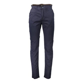 Napapijri Homme, Pantalons, Bleu, Taille: W35 Pantalon Homme Bleu, 5 Poches, Bouton et Fermeture &Eacute;clair, Logo
