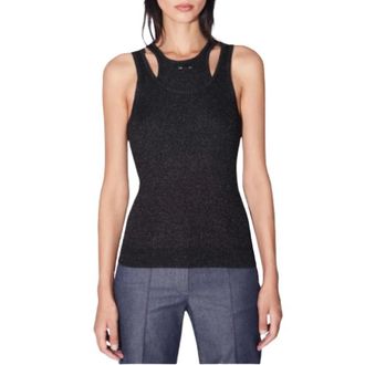 Barbara Bui Elegantes Schwarzes Mesh-Top - - Tops - Damen - Schwarzk - M