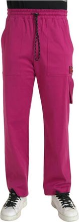 Dolce & Gabbana Homme, Pantalons, Rose, Taille: M Jogger Cargo Rose pour Homme