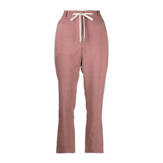 Eleventy Pinke l&auml;ssige Hosen mit Kordelzug - - Trousers - Damen - Rosa - S