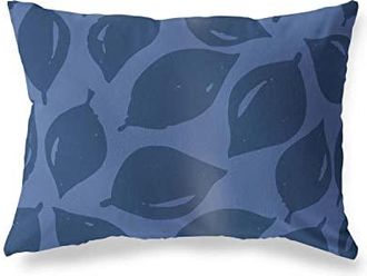 Bonamaison Le Jardin du Lin Kissenbezug Zierkissenbezug Blau Kissenbezug, Für Bett, Auto, Sofa, Haus, Wohnzimmer, Schlafzimmer, Dekoration, 45x60 Cm - Entworfen 