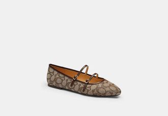 Coach Mary Jane Aus Signature-Jacquard Mit Doppelschnalle