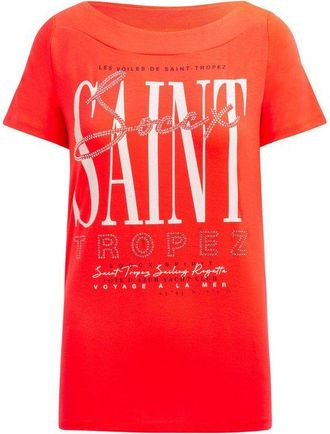 soccx Rundhalsshirt mit U-Boot-Ausschnitt