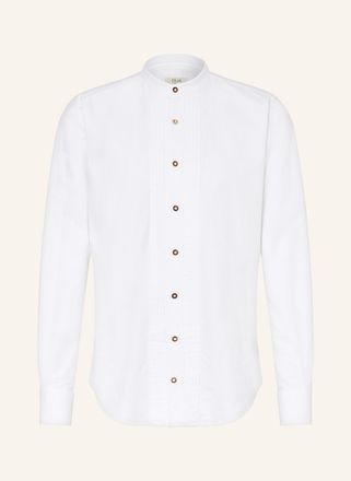 DU4 Trachtenhemd Fips Slim Fit Mit Stehkragen weiss