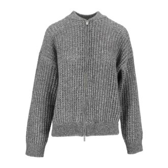 PESERICO Rei&szlig;verschluss-Pullover - - Knitwear - Damen - Grau - S