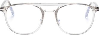 Tom Ford Eyewear Klassische Pilotenbrille - Grau