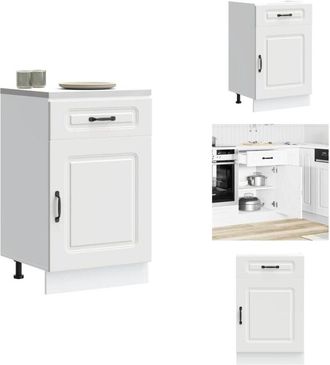 vidaXL Vidaxl - Armoire de cuisine Kalmar blanc bois ding&eacute;nierie - Armoire De Cuisine - Armoires De Cuisine - Meuble Bas D&eacute;vier - Meuble Bas D&eacute;vier De