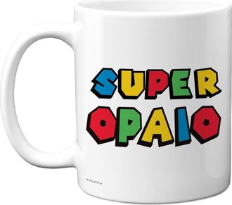 Stuff4 Super Opaio Tasse Opa Geschenk - Lustige Geburtstagsgeschenke f&uuml;r Opa, Weihnachten Geschenkidee - 11oz Kaffeetasse Keramik, Mikrowellen Sp&uuml;lmaschinenf