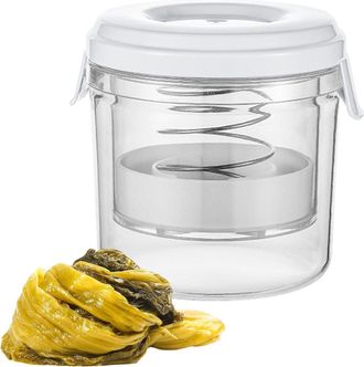 Generic Essiggurkendose,1300 Milliliter Breiter Mund Auslaufdichte Aufbewahrungsbeh&auml;lter | Luftdichte Gl&auml;ser zum Einmachen mit Deckeln - Zur K&uuml;chenaufbewahrun