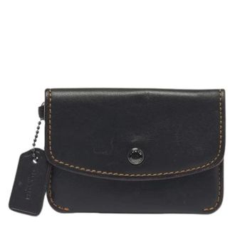 Coach Portefeuille en cuir Pre-owned - Femme - Pre-owned - Noir - Taille: ONE Size