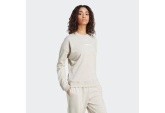 adidas Sweatshirt W LIN FT SWT mit Rundhalsausschnitt, ohne Verschluss, normale Schnittform