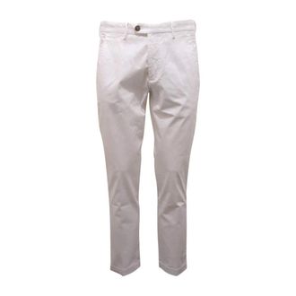 Michael Coal Slim Fit Capri Hose - - Trousers - Herren - Wei&szlig; - W33
