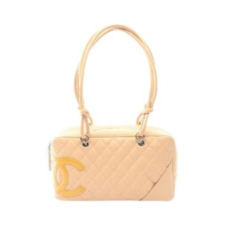 Chanel Pre-owned Cambon Line Schultertasche aus Lackleder - - Pre-owned - Damen - Beige - ONE SIZE