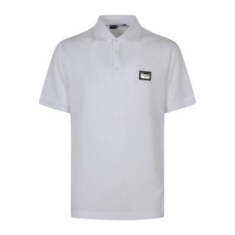 Dolce & Gabbana Homme, Tops, Blanc, Taille: 2XL Polo Chemises