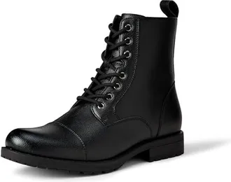 Amazon Essentials Bottes De Combat &Agrave; Bout Rapport&eacute; Homme, Noir, 42.5 EU