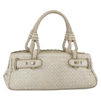 Bottega Veneta Sac &agrave; main en cuir Pre-owned - Femme - Pre-owned - Beige - Taille: ONE Size