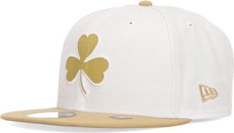New Era unisex, Accessoires, Blanc, Taille: ONE Size Casquette 9Fifty &agrave; visi&egrave;re plate
