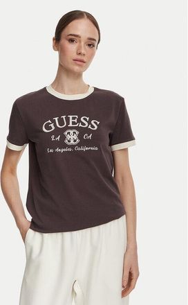 Guess T-Shirt V6YI18 K4320 Braun Regular Fit