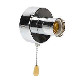 Angoily Zugschnur-lampenfassung Deckenleuchten-zubehör Aus Rostfreiem Für Wandleuchten Mit Zugkette Und Glatter Oberfläche