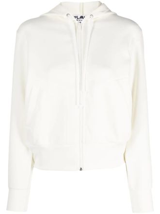 Comme Des Garçons x The Artist Invader Hoodie mit Pixel-Applikation - Weiß