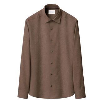 Eton Braunes Langarmhemd - - Shirts - Herren - Braun - M